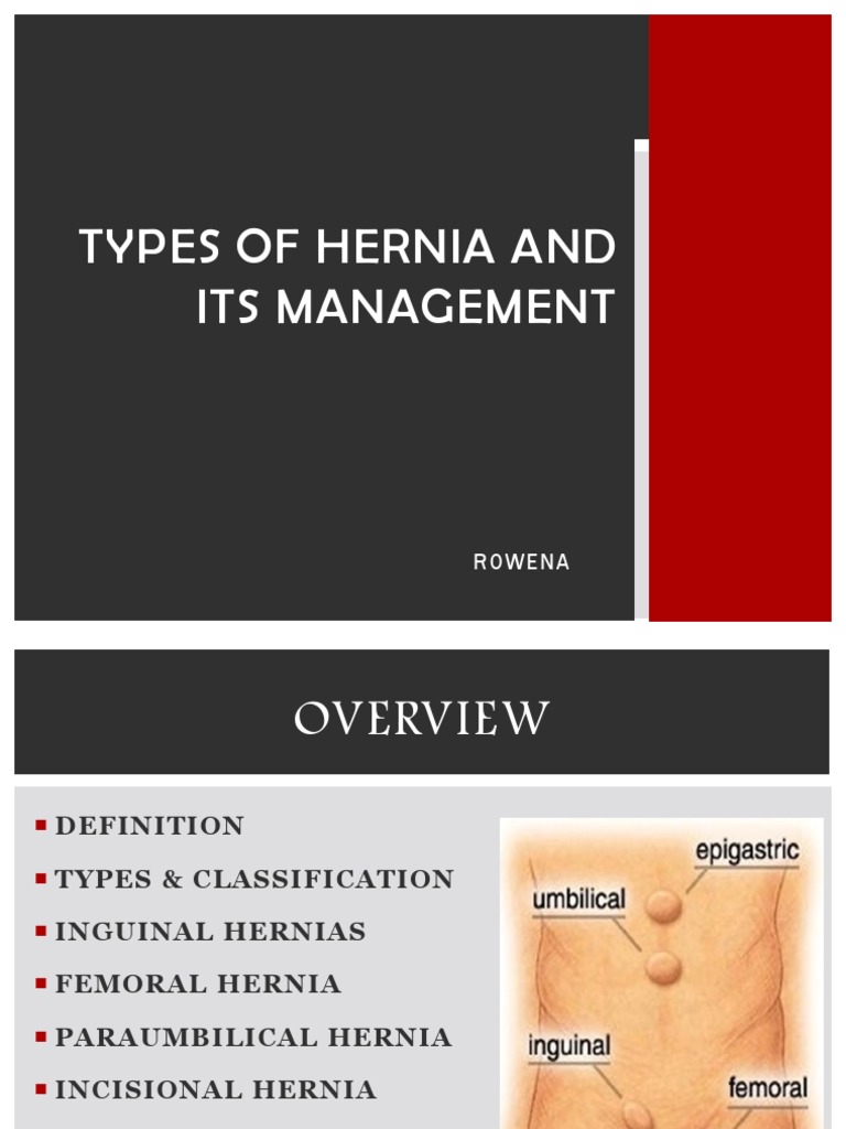Types of Hernia and Its Management | PDF