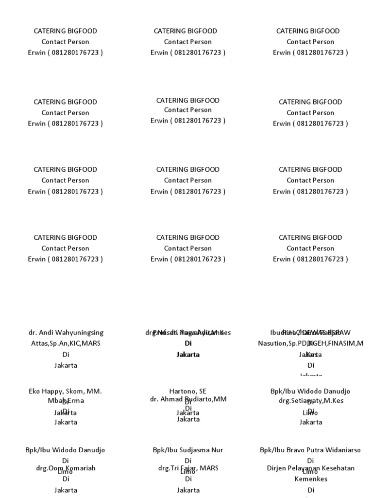 Label Catering | PDF