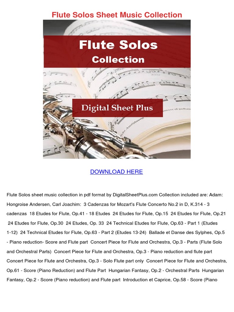 Flute Solos Sheet Music Collection PDF | PDF
