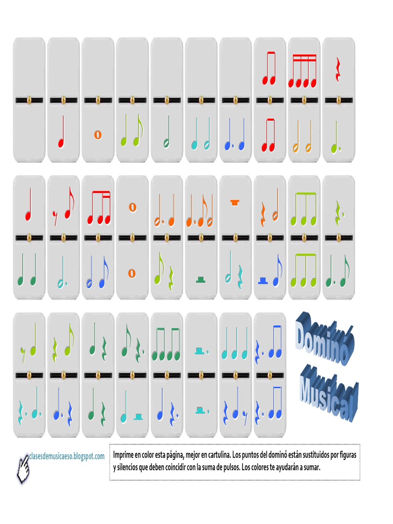 Dominó Musical PDF | PDF | Crecimiento personal y profesional | Artes ...