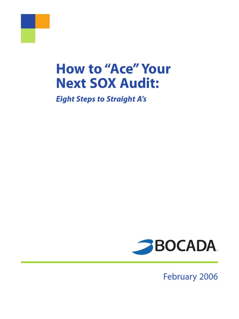 SOX AUDIT | Backup | Internal Control
