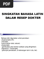Arti Signa Dalam Resep Obat (1) - Dikonversi | PDF