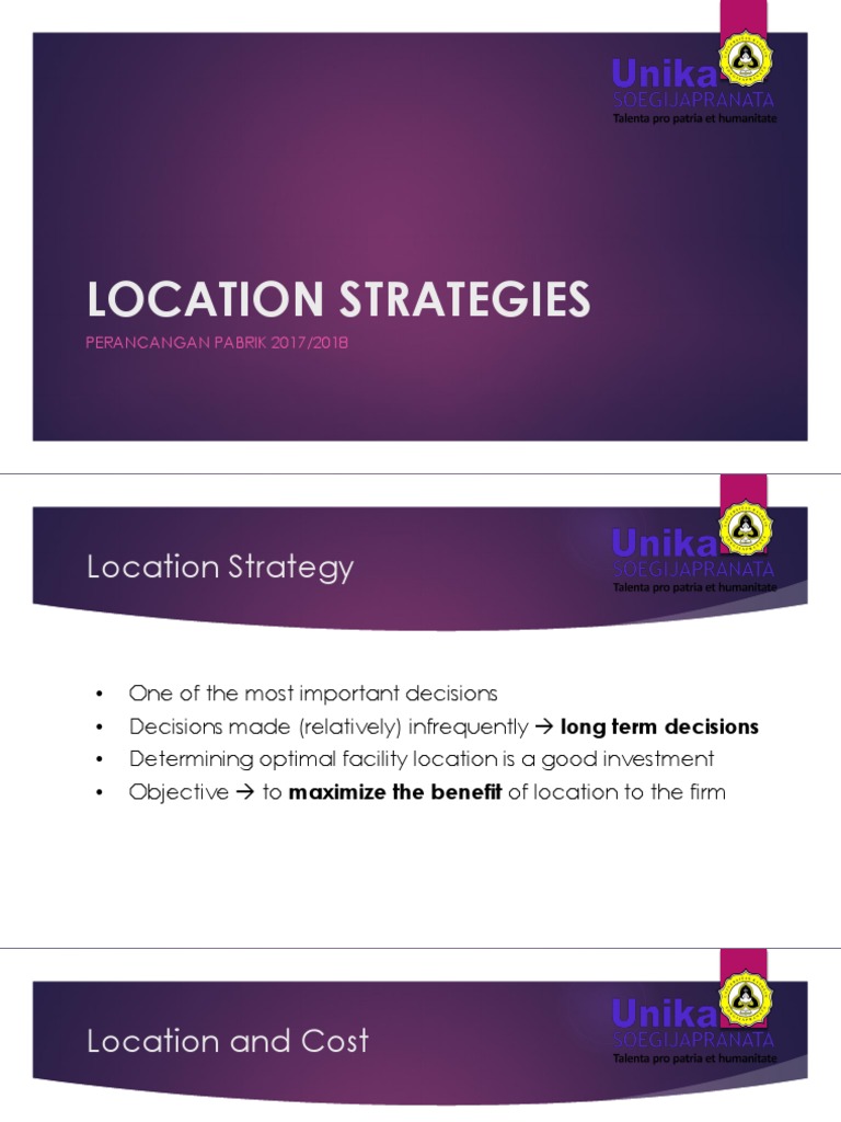 Location Strategy 2018 | Download Free PDF | Labour Economics | Risk