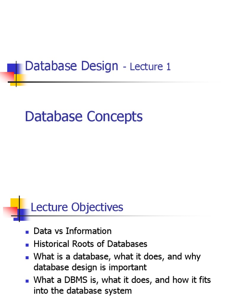 Introduction to Database Design Concepts | PDF | Database Design ...