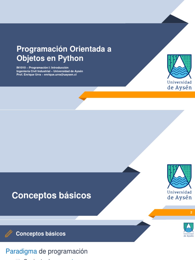 POO en Python | PDF | Objeto (informática) | Programación orientada a objetos