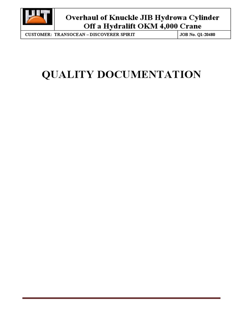 Sample Cylinder Report Overhaul PDF | PDF