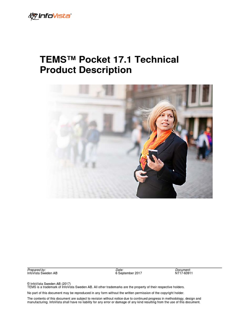 TEMS Pocket 17.1 - Technical Product Description | PDF | Lte (Telecommunication) | High Speed ...