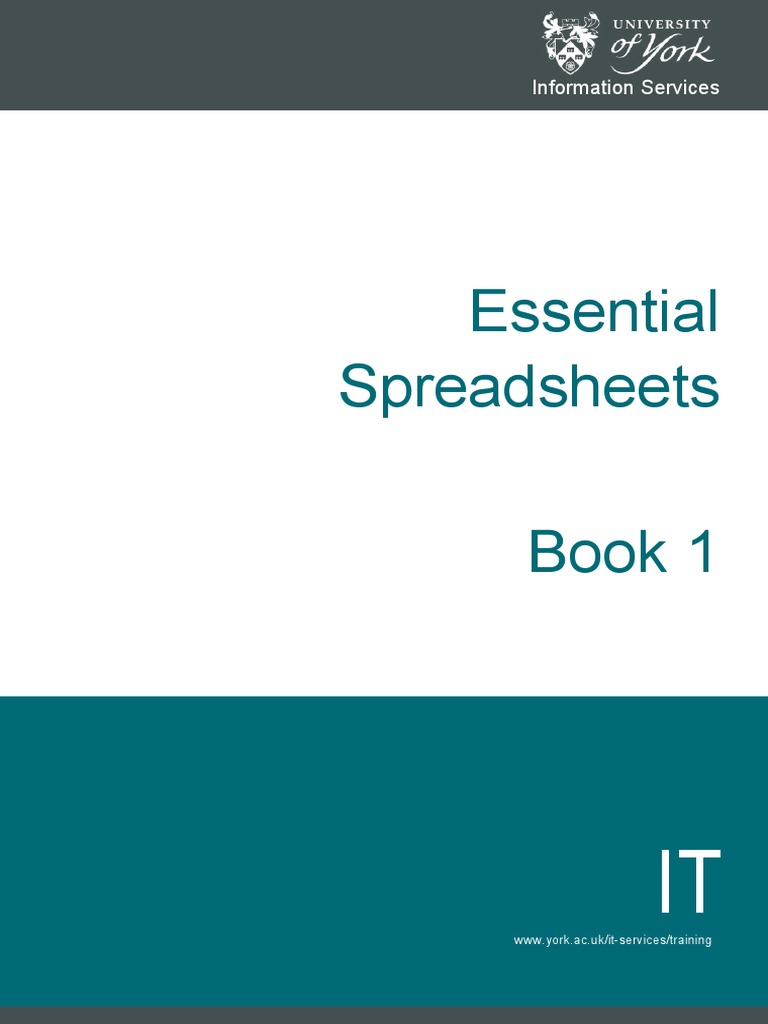 Essential Spreadsheets Book-1 | PDF | Spreadsheet | Microsoft Excel