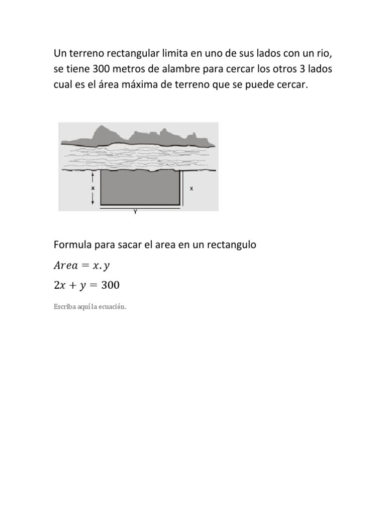 Un Terreno Rectangular Limita en Uno de | PDF