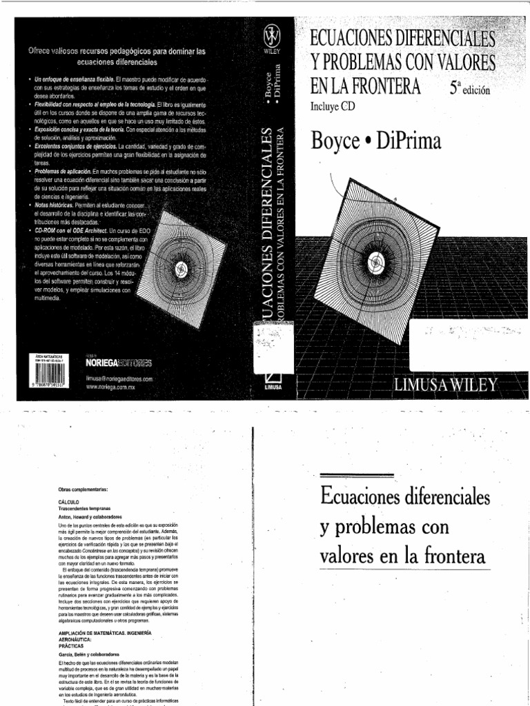 Ecuaciones Diferenciales Boyce-Diprima | PDF