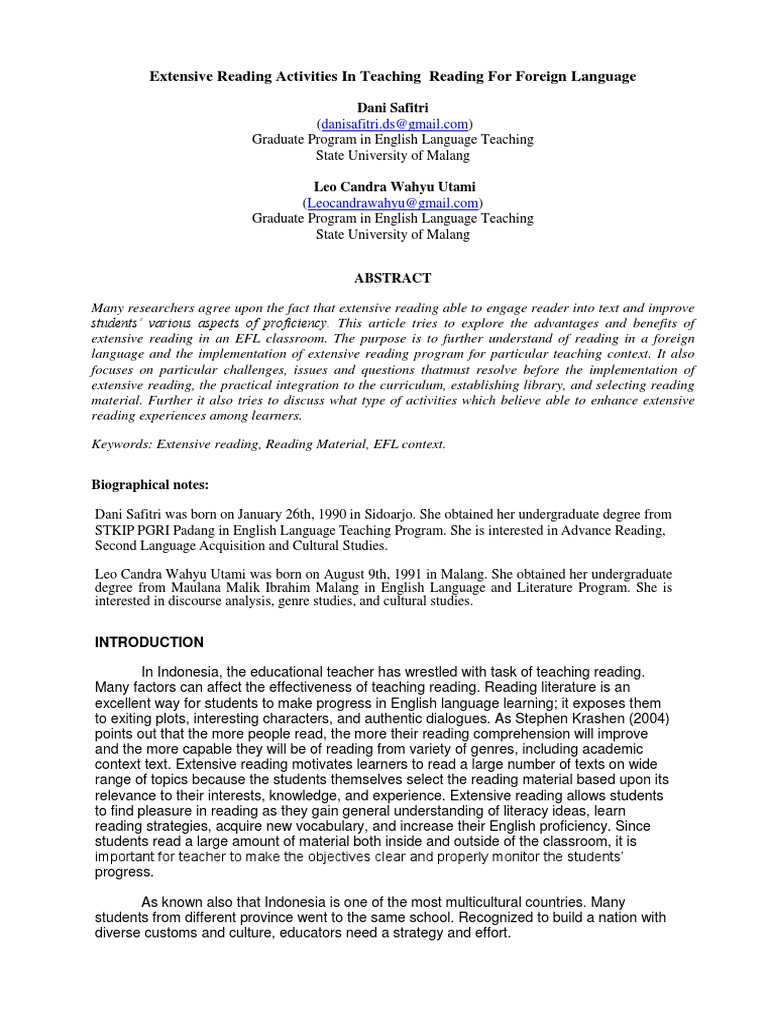 Full Paper Teflin | PDF | English As A Second Or Foreign Language ...