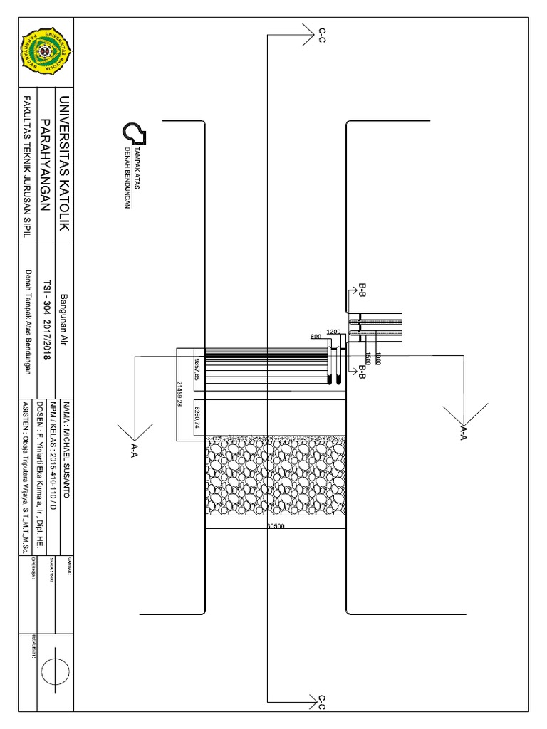 Denah Bendungan PDF | PDF