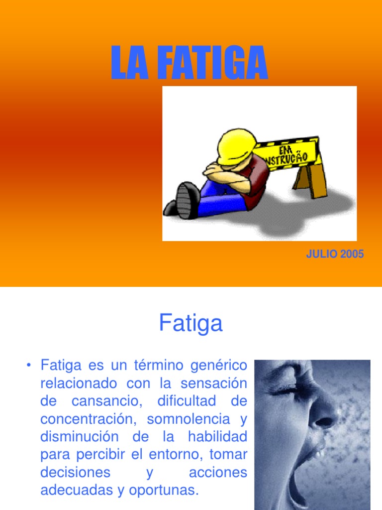La Fatiga | PDF | Dormir | Bienestar