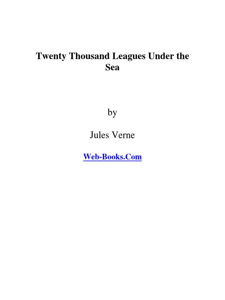 Twenty Thousand Leagues Under The Sea | PDF | Jules Verne | Nautilus ...