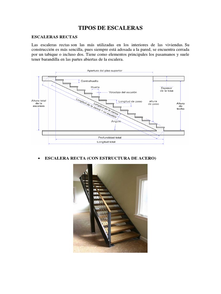 Tipos de Escaleras | PDF