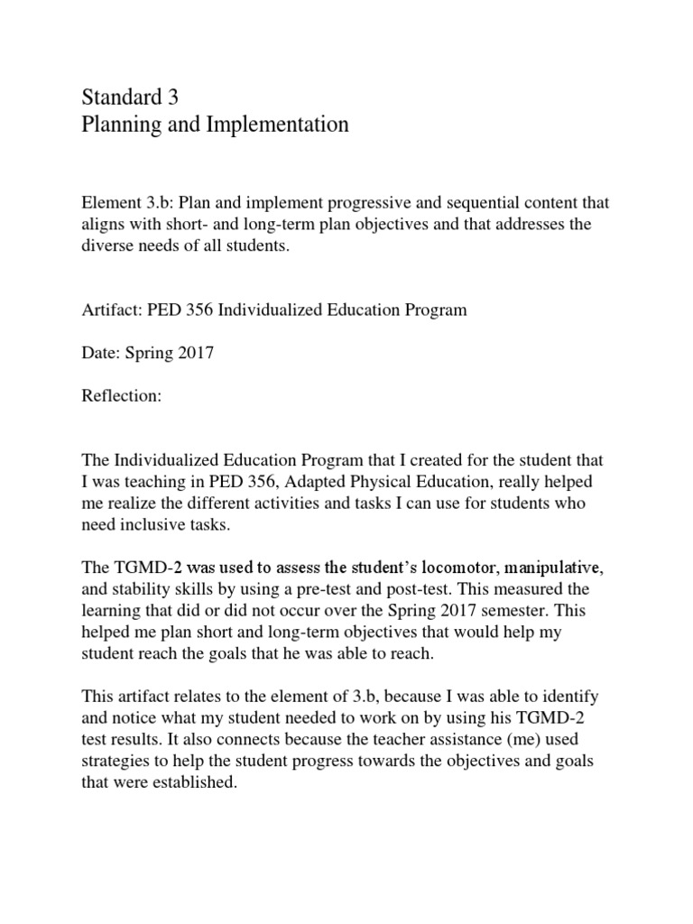 Reflection For Artifact 3 | PDF