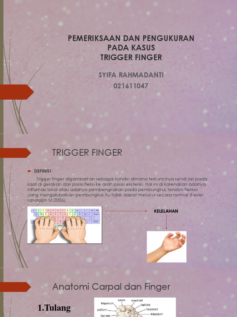 Trigger Finger | PDF | Sains & Matematika