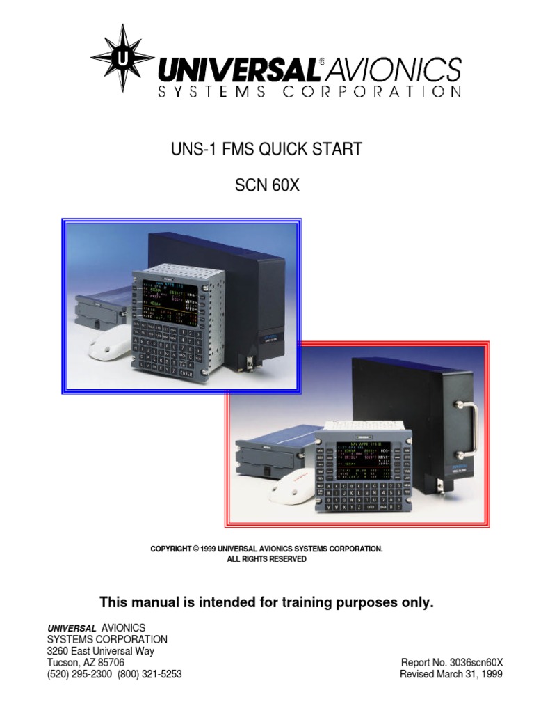 Universal - Uns-1 - 60x Quick Start Manual | PDF | Aerospace ...