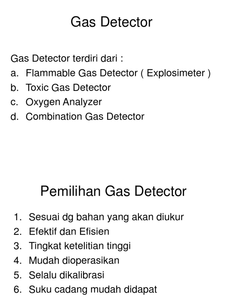 Gas Detector | PDF