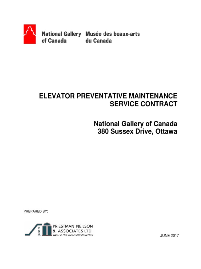 Appendix G - Elevator Maintenance - Scope of Work en | PDF | Elevator ...