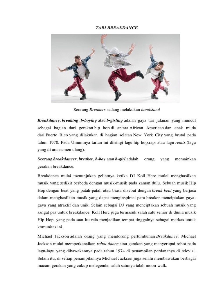 Tari Breakdance | PDF | Seni