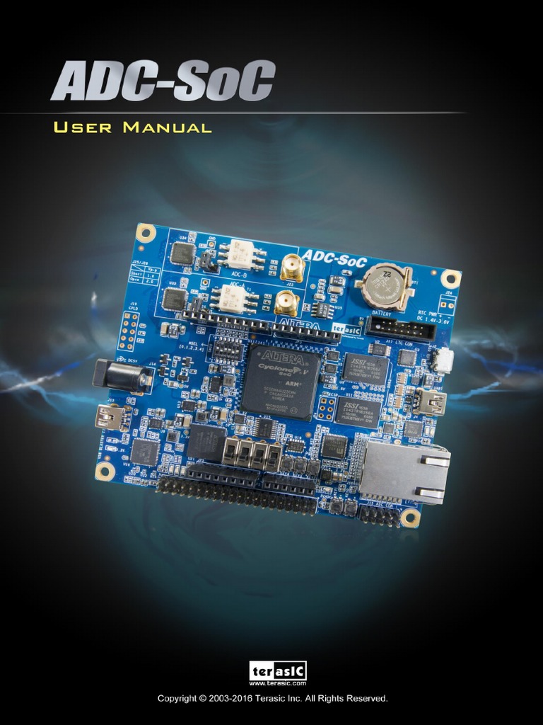 ADC-SoC User Manual | PDF | Analog To Digital Converter | Field ...