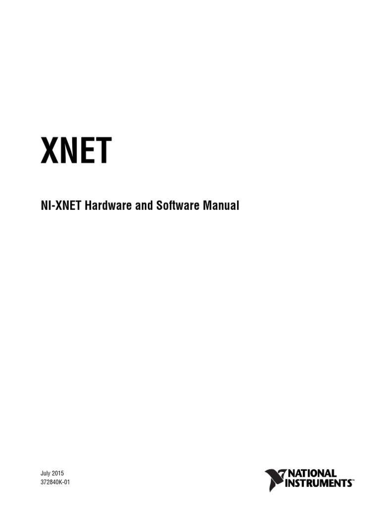 NI-XNET Hardware and Software Manual | PDF | Electromagnetic ...