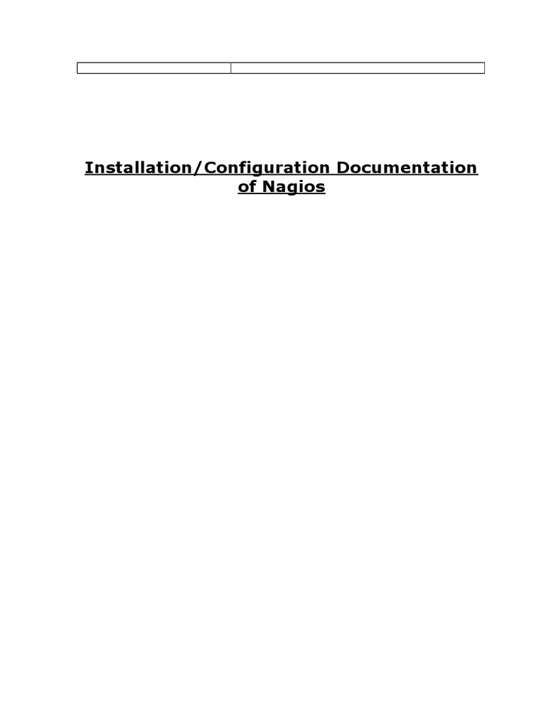 Installation/Configuration Documentation of Nagios | PDF | Apache Http Server | Network Switch