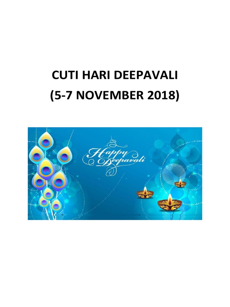 Cuti Hari Deepavali | PDF