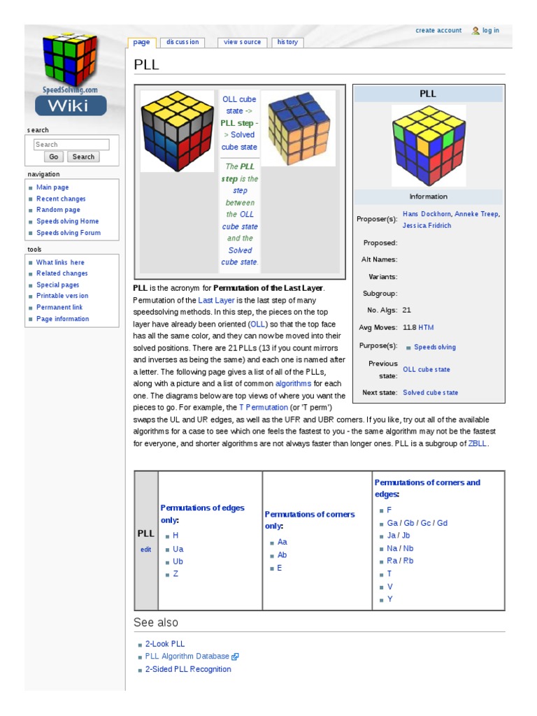 PLL | PDF | Recreational Mathematics | Logic Puzzles