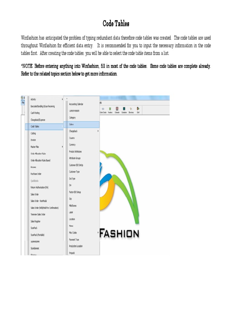 Code Tables | PDF | Electronic Data Interchange | Measurement