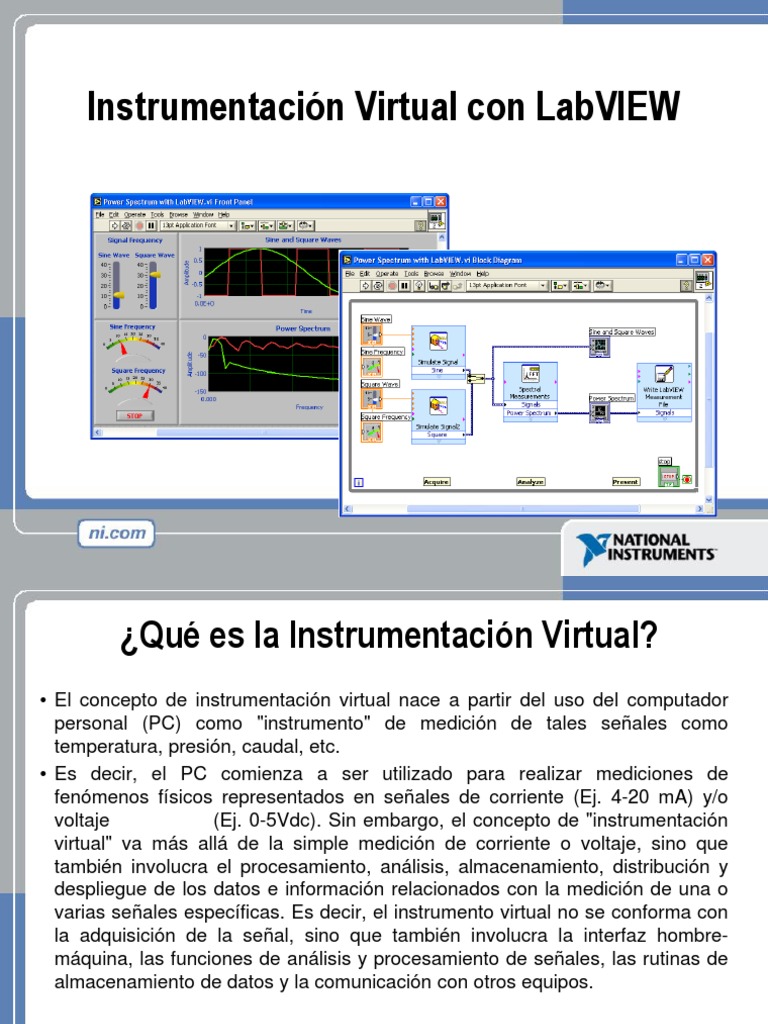 Clase 3 Introduccion Labview | PDF | Adquisición de datos | Ingeniería de software