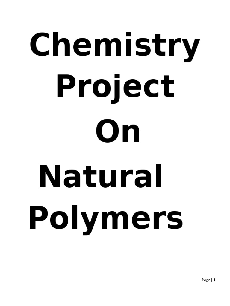 Overview of Natural Polymers | PDF | Rna | Starch