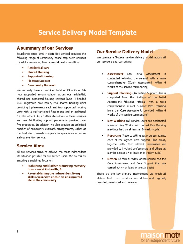 Service Delivery Model Template Master | Download Free PDF | Substance ...