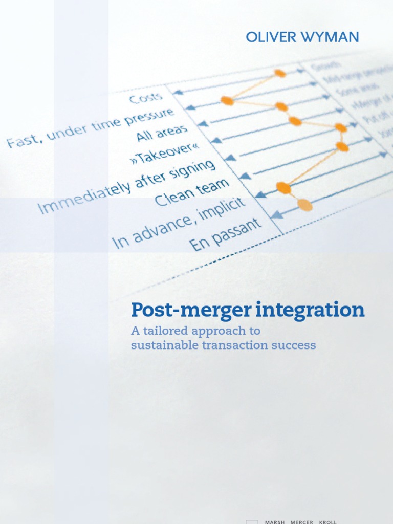 Post Merger Integration en | PDF | Mergers And Acquisitions | Takeover