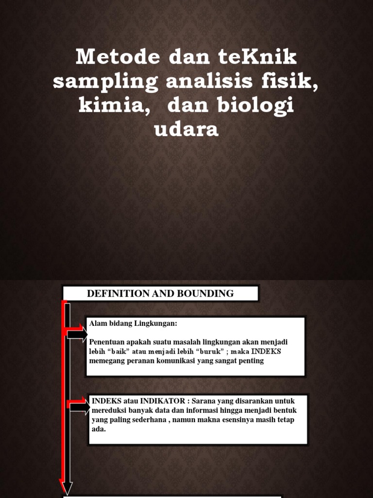 Metode Dan TeKnik Sampling Analisis Udara | PDF