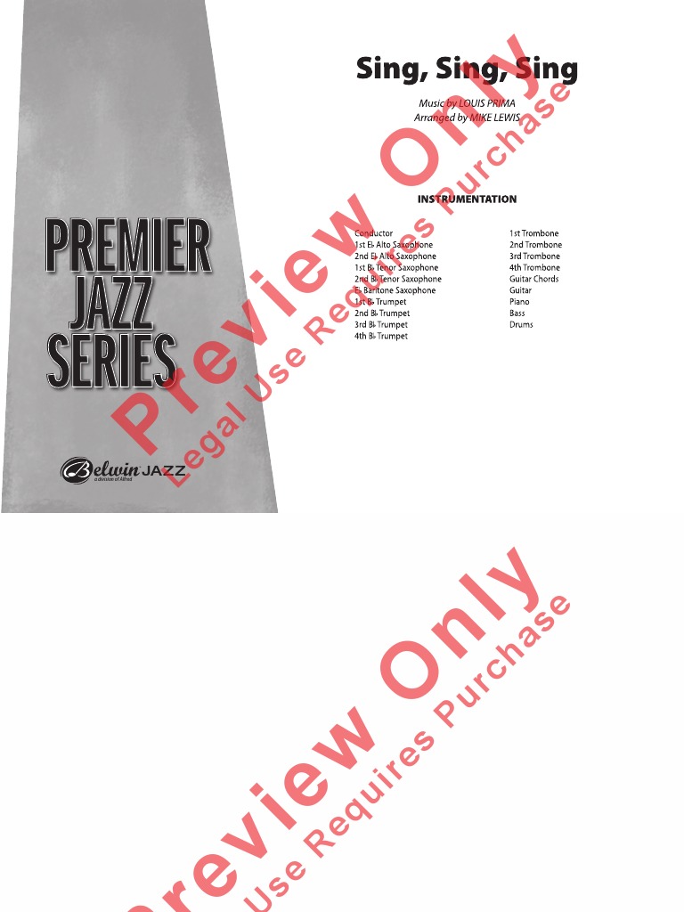 Sing Sing Sing (Full Score) | PDF