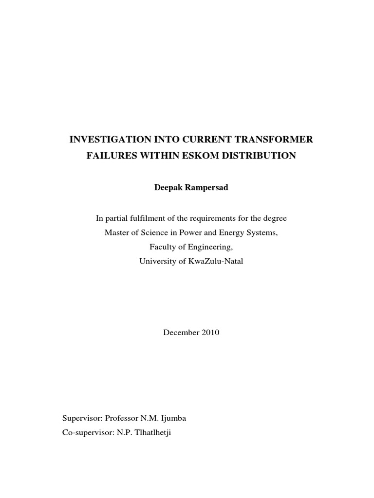 TC Failure Skom | PDF | Ct Scan | Electric Power System