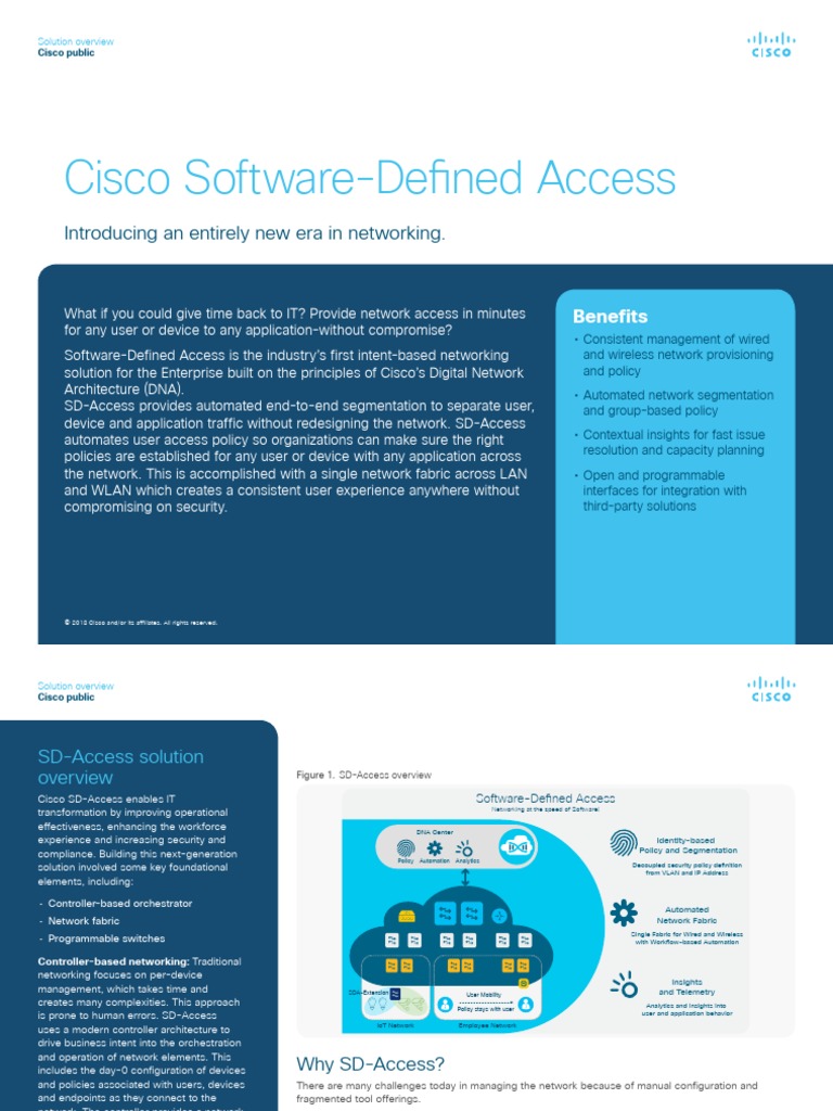 Cisco SD Access | Wireless Lan | Computer Network