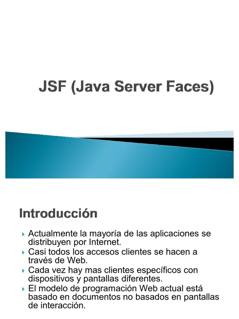 JSF (Java Server Faces) | PDF | Páginas del servidor Java | Aplicación web