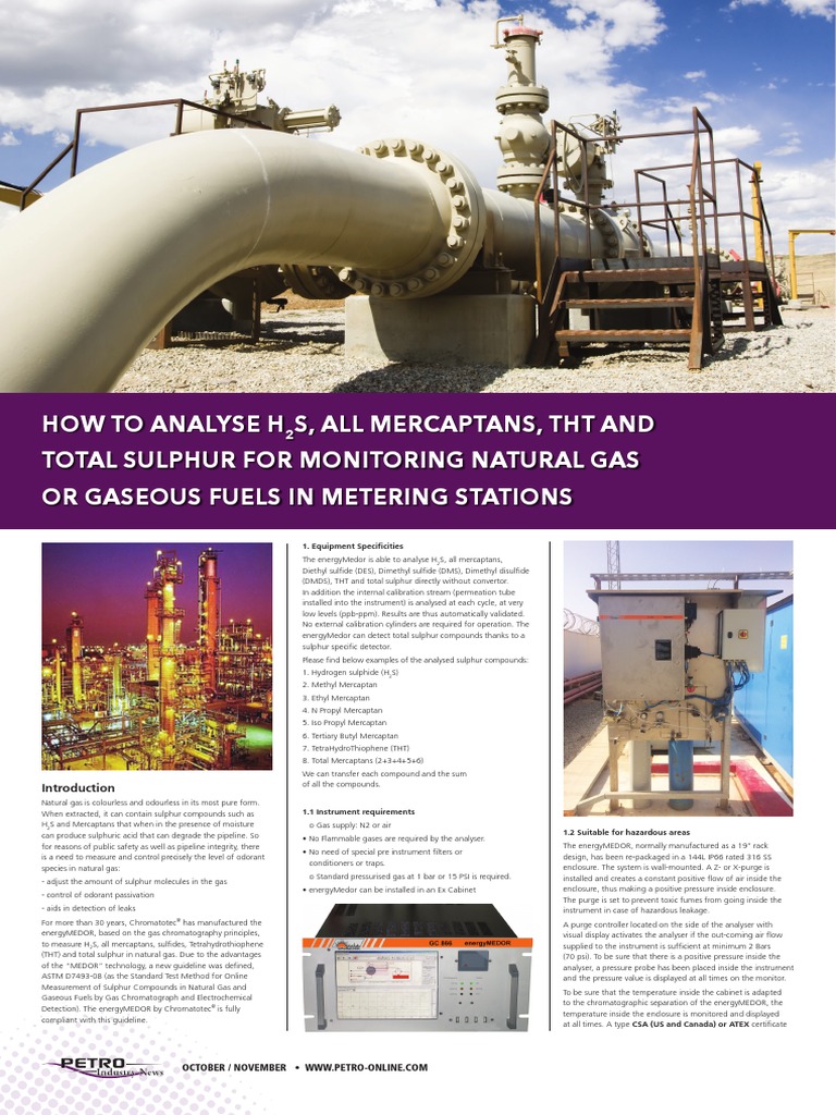 How To Analyse h2s | PDF | Thiol | Natural Gas