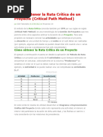 Matrices de Secuencias y Tiempos en Proyectos | PDF | Matriz (Matemáticas)