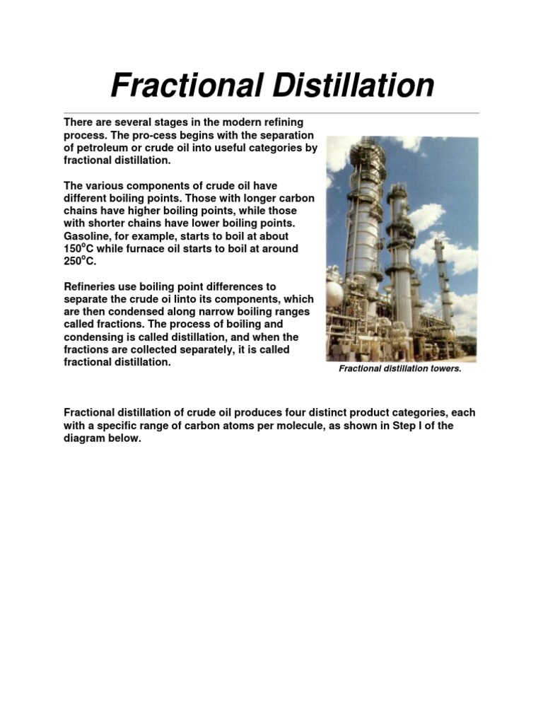 Fractional Distillation | PDF