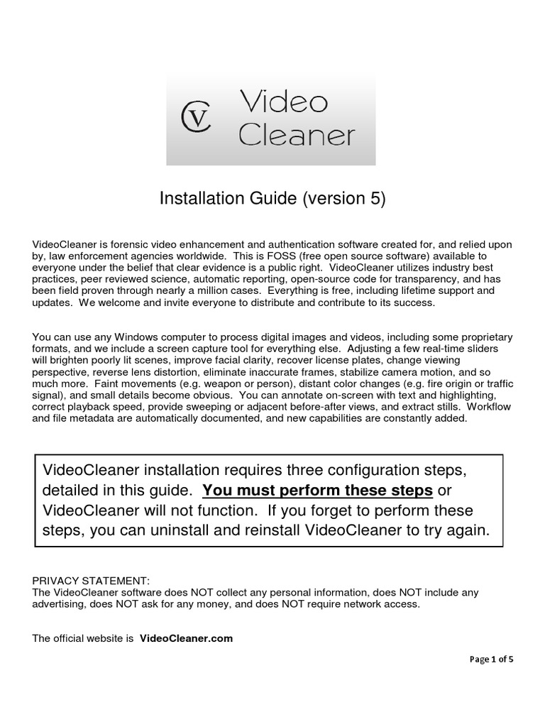 Installation Guide (Version 5) : Page 1 of 5 | PDF | Icon (Computing ...