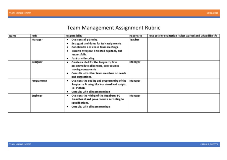 Team Management | PDF