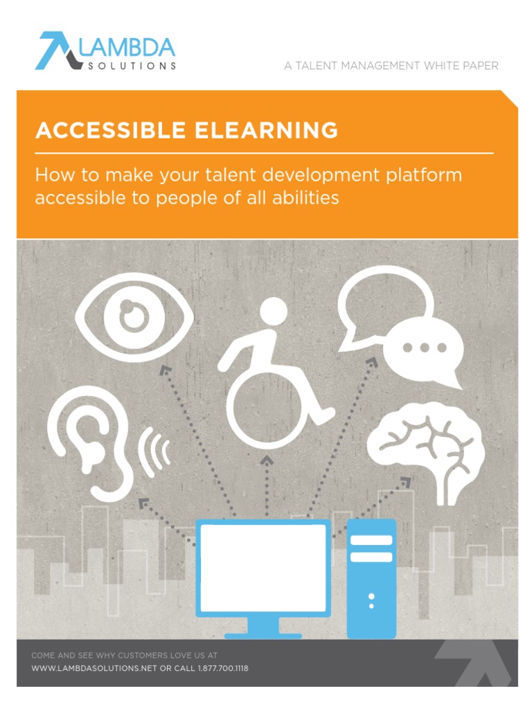 Lambda Solutions Accessible Elearning How To Make Your Talent Development Platform Accessible To ...