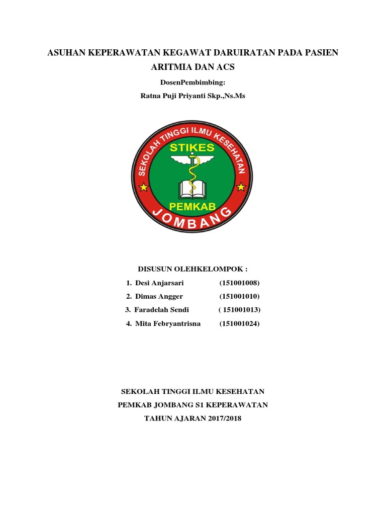 Acs Dan Aritmia ASKEP GADAR | PDF