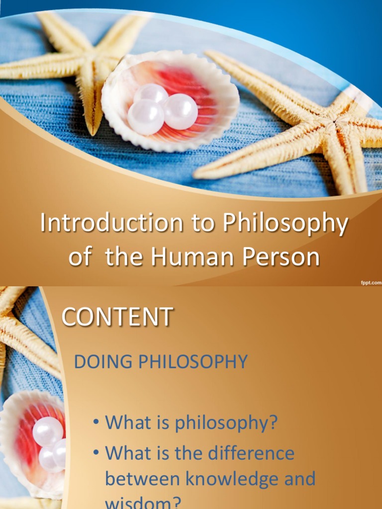 Introduction to the Philosophy of a Human Person | Concept | Human