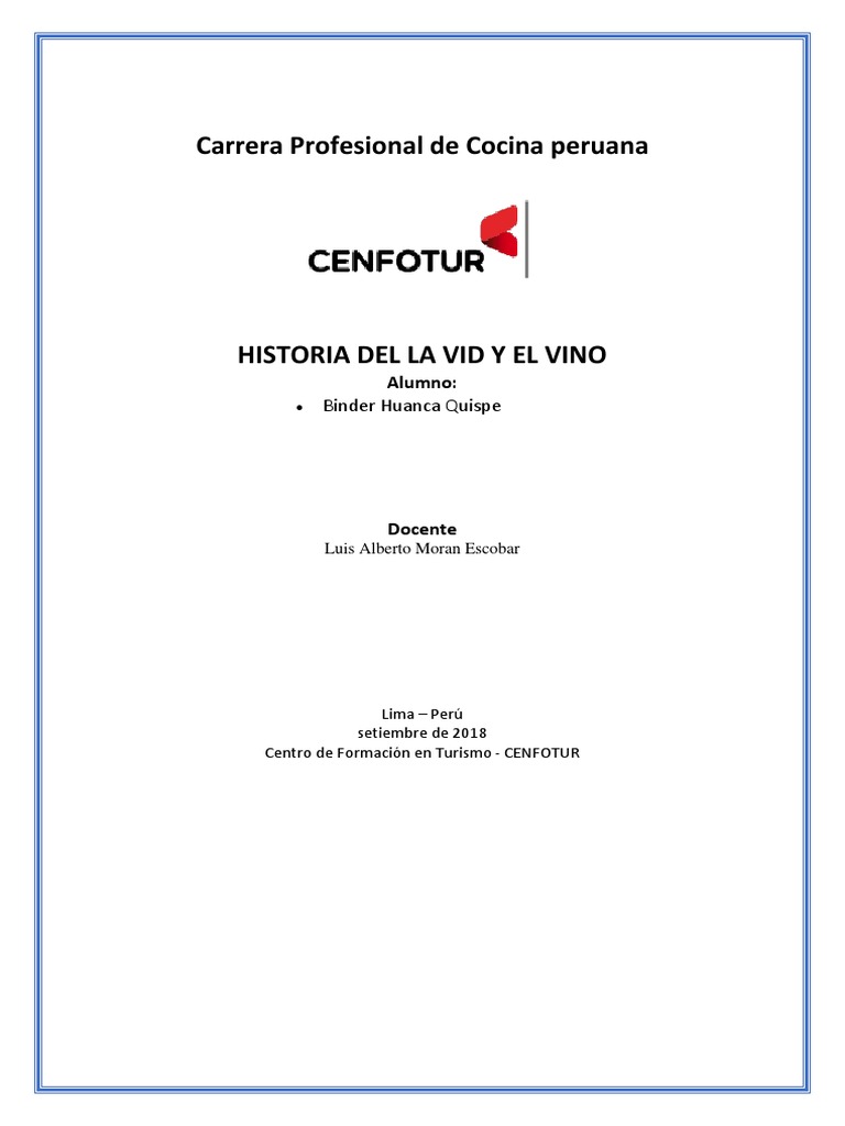 Historia de Vinos en Peru | PDF | Vitis | Vino