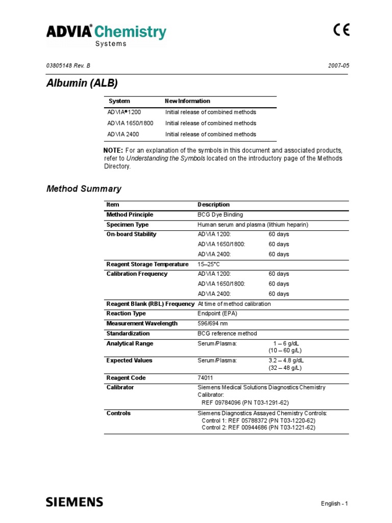 Alb en | Download Free PDF | Assay | Chemistry